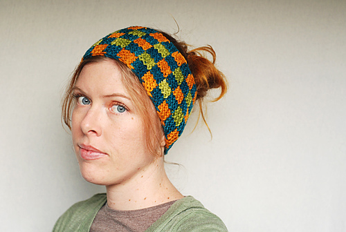 Ravelry: Color by Number Checkered Headband pattern by Lee Meredith