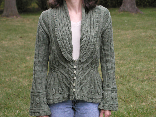 Ravelry: #15 Bell Sleeve Jacket pattern by Daniel Adamczyk