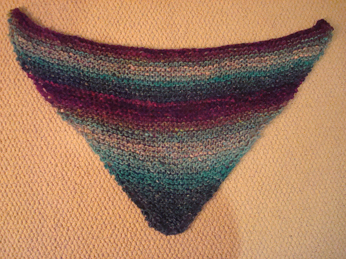 Ravelry: Simple Triangle Shawl pattern by Sandi Luck