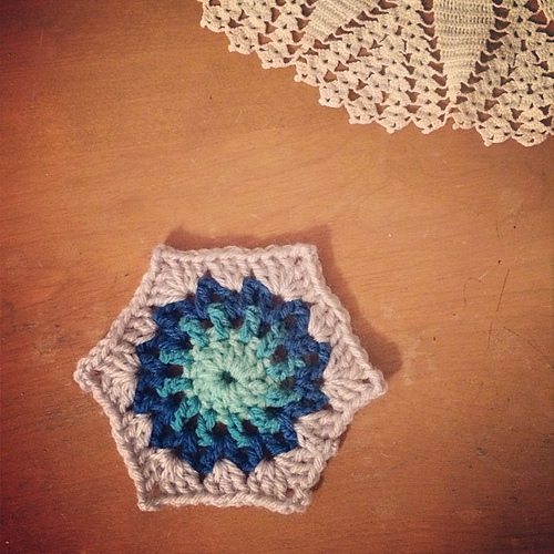 Ravelry: hexagon star flower pattern by Anne Hayman