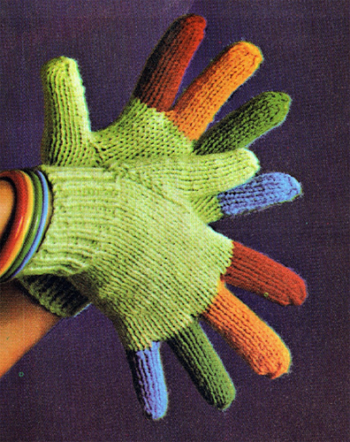 Ravelry: Colorful Gloves pattern by Patons
