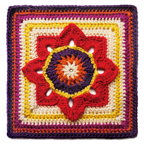 Ravelry: MamaMellie's Eight Pointed Flower - Version 3
