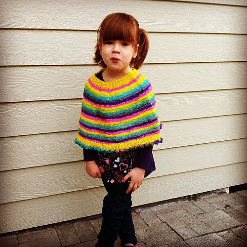 Ravelry: Child's Mini Poncho pattern by Jenny Snedeker