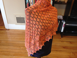 Ravelry: Farewell Winter Shawl pattern by bluewillowknits