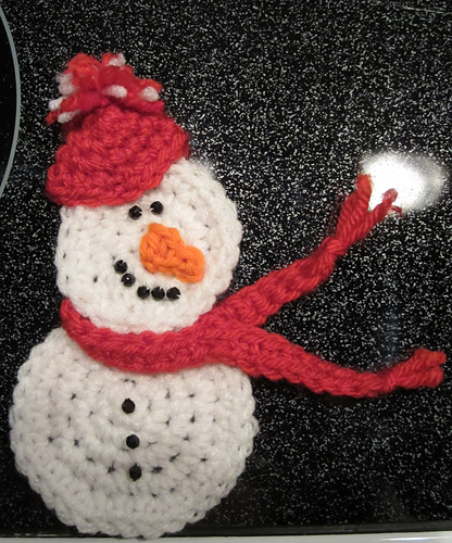 Ravelry: Easy Snowman Ornament pattern by Margaret Eckman