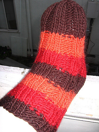 Ravelry: Striped Cast Sock pattern by Lion Brand Yarn