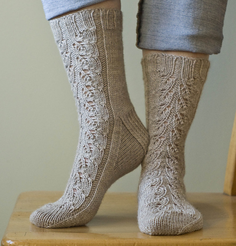 Ravelry: Spinach Socks pattern by Virginia Sattler-Reimer