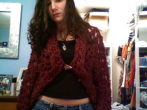 Ravelry: Draped Bed Jacket pattern by Bernat Design Studio