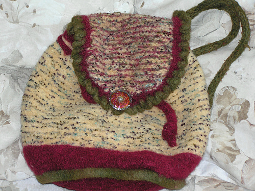 Ravelry: Felted A-Line Backpack pattern by Karen Gress