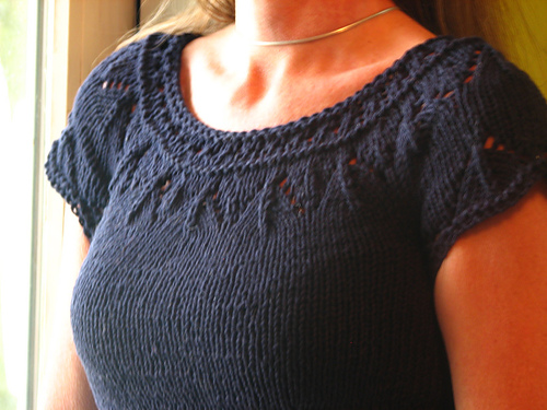 Ravelry: 95-9 Short sleeved top pattern by DROPS design
