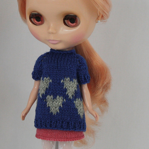 Ravelry: Cyndi Sweater for Blythe pattern by Anne Heidemann