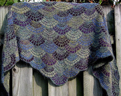Ravelry: Patchwork Shells Shawl pattern by Irene York