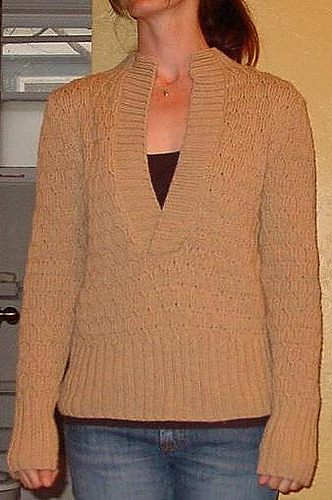 Ravelry: Honeycomb Henley pattern by Norah Gaughan