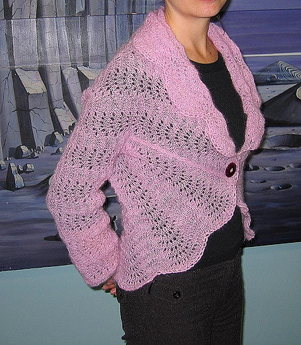 Ravelry: 94-12 Jacket with wavy pattern pattern by DROPS design