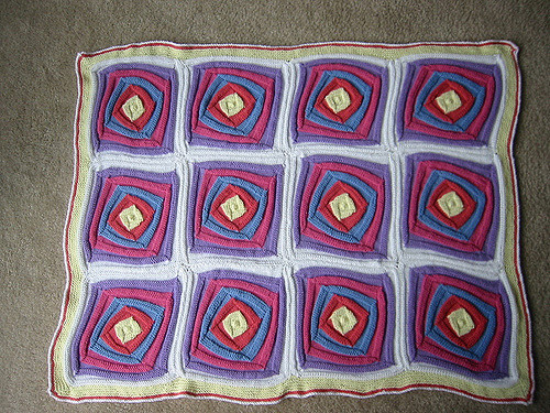 Ravelry: Geometric Baby Afghan pattern by Lion Brand Yarn