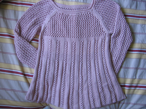Ravelry: #25 Raglan/Lace Sweater pattern by Verena Design Team