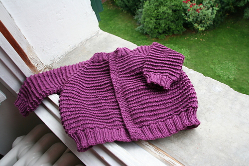 Ravelry: Baby Raglan Sweater pattern by Carole Barenys