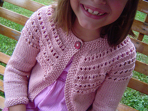 Ravelry: Fresh-Picked Color 3/4-Sleeve Cardigan pattern by Sarah Hoadley