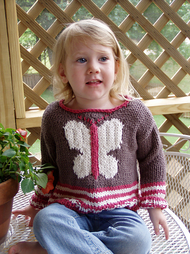 Ravelry: Butterfly Pullover pattern by Gail Pfeifle, Roo Designs