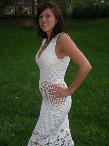 Ravelry: 99-5 Dress in a “mussel” pattern pattern by DROPS design