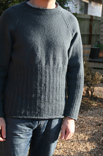 Ravelry: Men's Ribbed Raglan Sweater pattern by Jo Sharp