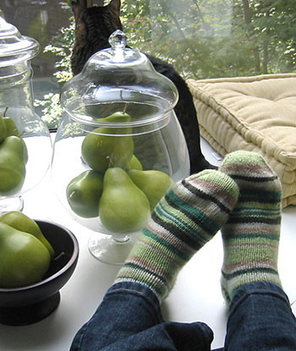 Ravelry: 56 stitch 56 row sock pattern by Nancy T. McGlynn