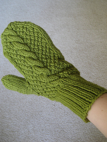 Ravelry: Beaded Cable Mittens #129 pattern by Shirley A. Scott
