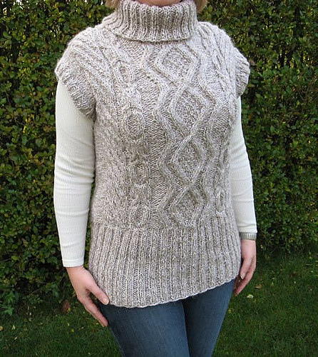 Ravelry: #B52 Aran Vest pattern by Verena Design Team
