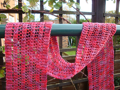 Ravelry: One Row Lace Scarf pattern by Turvid