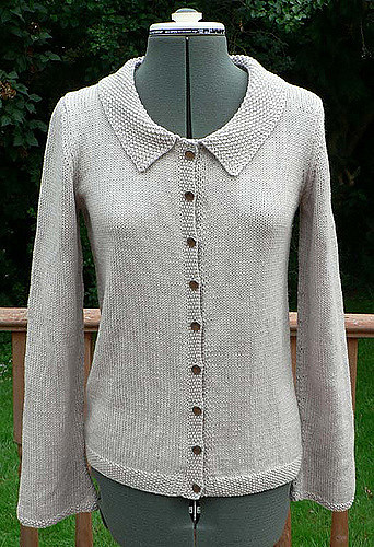 Ravelry: Long sleeved cardigan with flared sleeves pattern by Fiona Morris