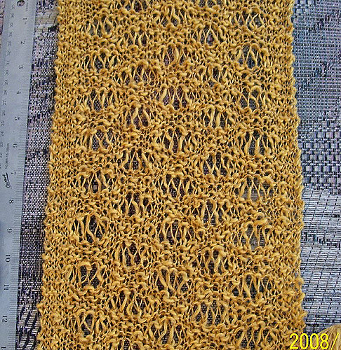 Ravelry: Simply Knit - One Stitch Lace Scarf pattern by Lisa Gubbels