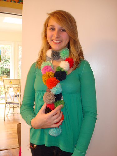 Ravelry: Pom-Pom Boa pattern by Leigh Radford