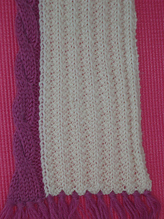 Ravelry: Cable and Mistake Rib Scarf pattern by hrvdmnky