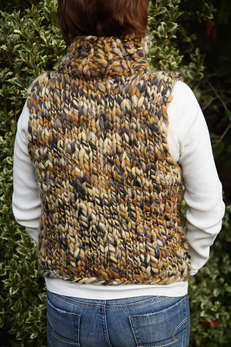 Ravelry: Super Bulky Outer Vest pattern by Lisa Ellis