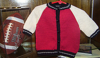 Ravelry: Baby Letterman Jacket pattern by Michelle Brennan