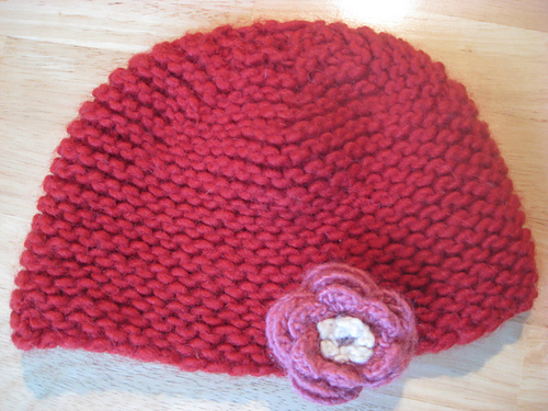 Ravelry: 2-needle garter stitch hat pattern by Michelle Livanos