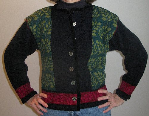Ravelry: Leaf Cardigan with Velvet Trim (page 142) pattern by Solveig ...
