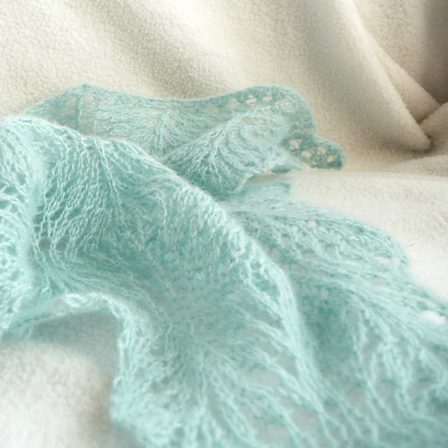 Ravelry: Ostrich Feather Lace Kerchief pattern by Dawn Prickett