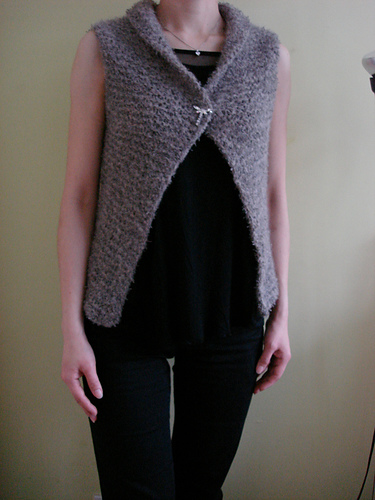 Ravelry: Rectangle and Square Vest with Collar pattern by Avril
