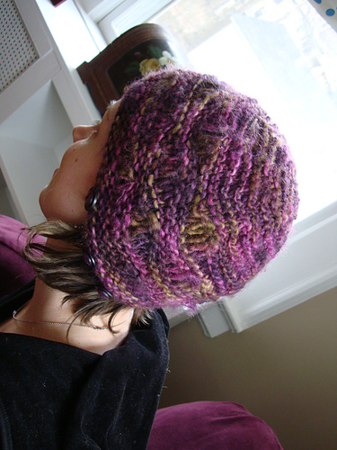 Ravelry: Drop Stitch Hat with Button-On Ear Flaps pattern by Sami Kaplan