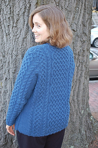 Ravelry: Montera Cabled Jacket pattern by Kathy Zimmerman