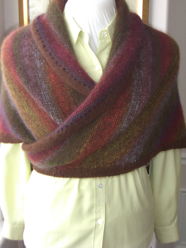 Ravelry: Everylastbit Kidsilk Haze shawl pattern by Susan Isbell