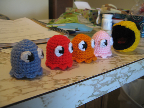 Ravelry: Pac-man Ghosts pattern by Apple Smapple