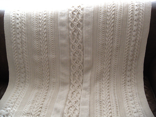 Ravelry: Aran Panel Afghan pattern by Spinnerin