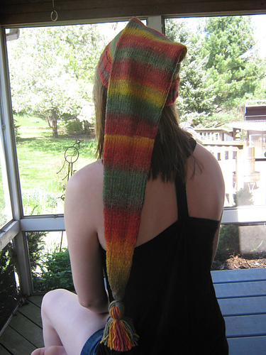 Ravelry: Stocking Cap With Long Tail pattern by Nathalie Godbout