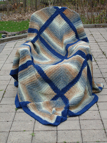 Ravelry: Mitered Squares Afghan #453 pattern by Bernat Design Studio