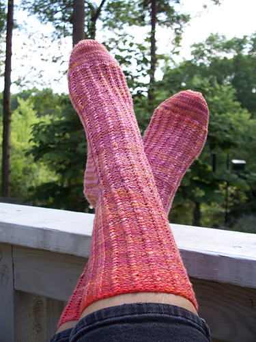 Ravelry: Mock Cable Rib Socks pattern by Jen Lucas