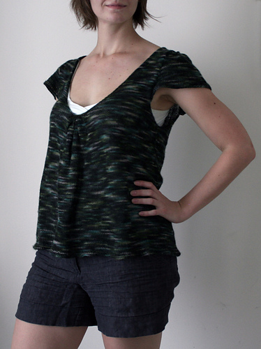 Ravelry: #23 Pleated Top pattern by Coralie Meslin