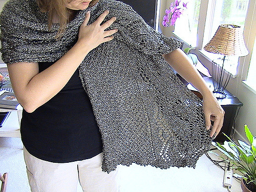 Ravelry: Champagne Leaf and Acorn Lace Shawl pattern by Shui Kuen Kozinski