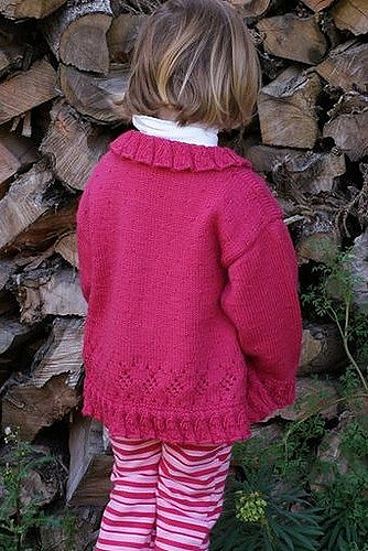 Ravelry: Cardigan with Ruffle Edge pattern by Australian Country Spinners